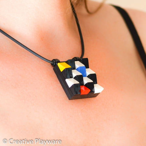 Pendant made with LEGO® elements, inspired by Escher's tessellations ...